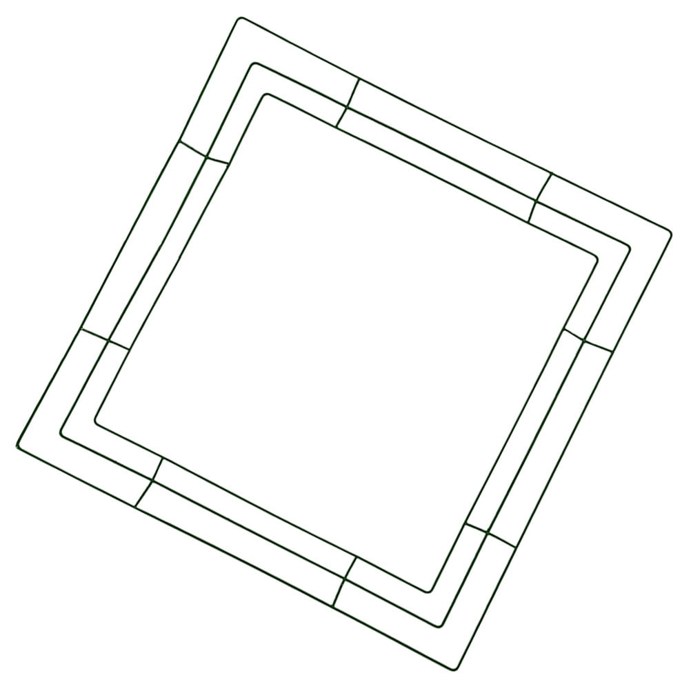 Yardwe Floral Wreath Frame Wreath Frame Iron Decorative Floral ...