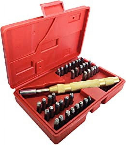 Metal, Wood, Leather and Plastic Number & Letter Punch (39 Piece Set ...