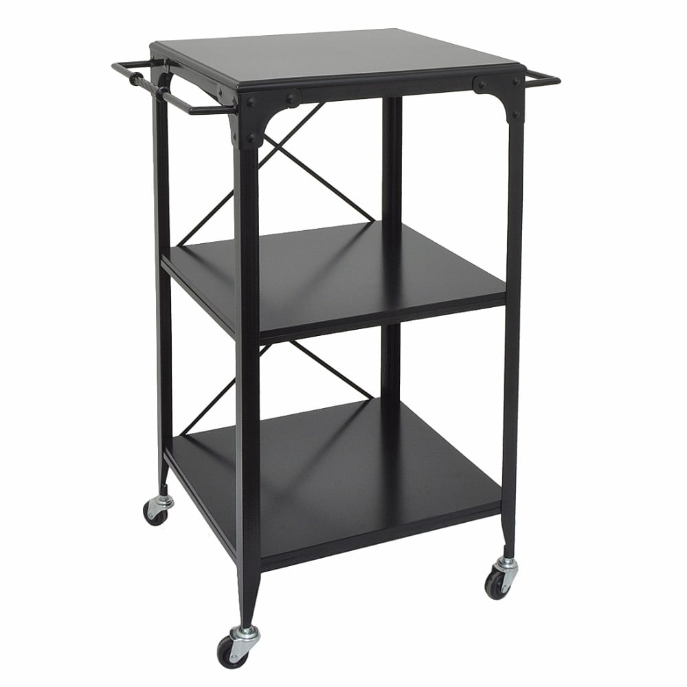 Metal/Wood Rolling Shelving Unit - Walmart.com