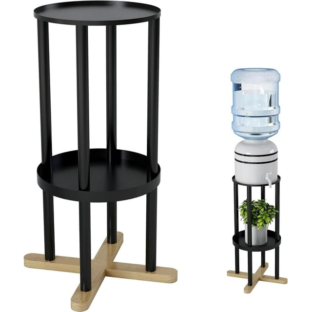 Metal with Wood Water Dispenser Floor Stand, Water Stands for 1-5 ...