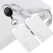 School Supplies Jiikun 1X Card Holder,Business Card Holder,Double-Sided ...