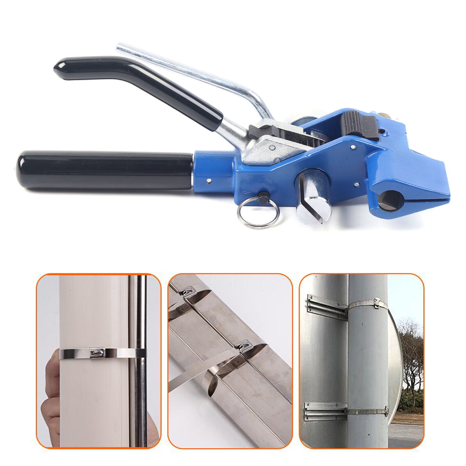 Metal Wrap Zip Cable Tie Gun Pliers Tightener Cutter Fasten Tool ...
