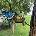 Metal Yard Art Outdoor Garden Decor Hummingbird Family Tree Stake ...