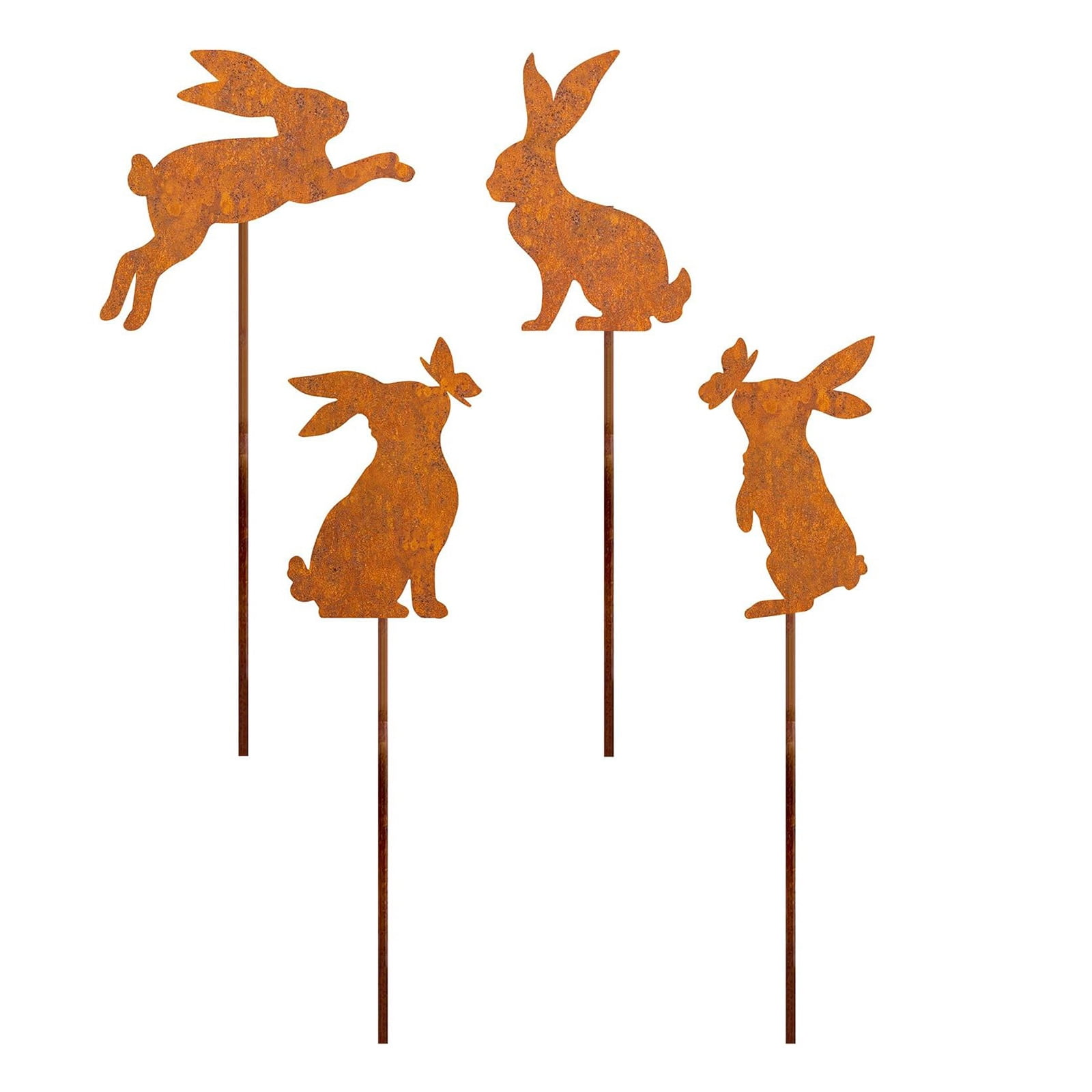 Metal Yard Decors Garden Art Rusted for Outside Decorations Outdoor ...