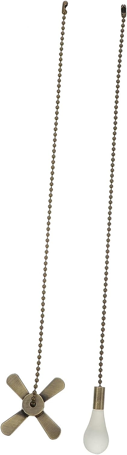 Metal Zip Ties 2pcs Ceiling Fan Pull Chains Set Fan Light Pull Cords ...