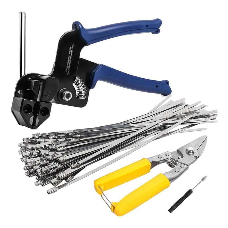 Metal Zip Ties Tool, Stainless Steel Zip Ties Kit,Duty Outdoor ...