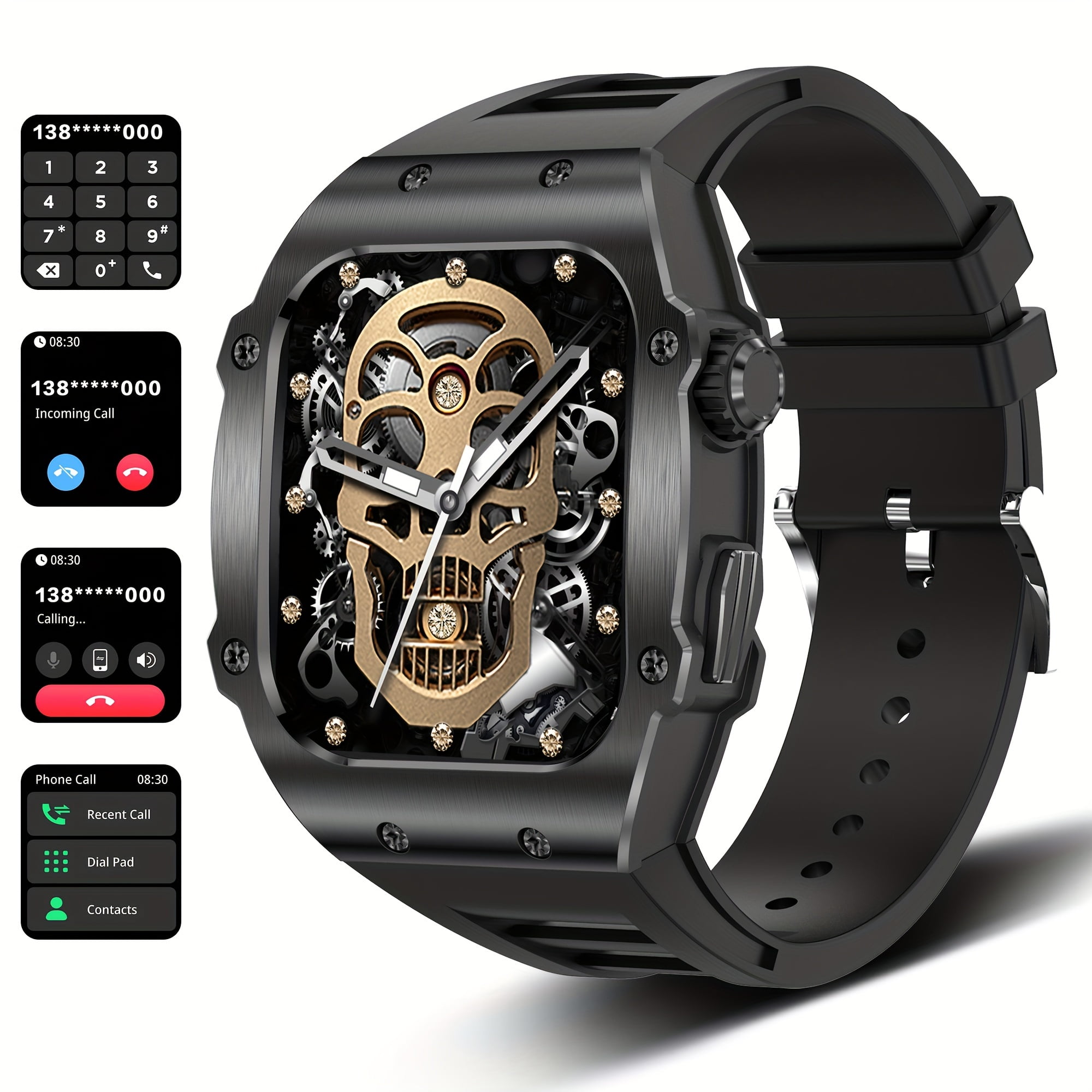 Metal alloy smartwatch with 1.91-inch HD screen and long-lasting ...