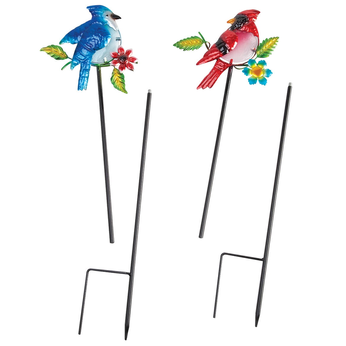Metal and Glass Bird Stakes by Fox River™ Creations, Set of 2 - Walmart.com