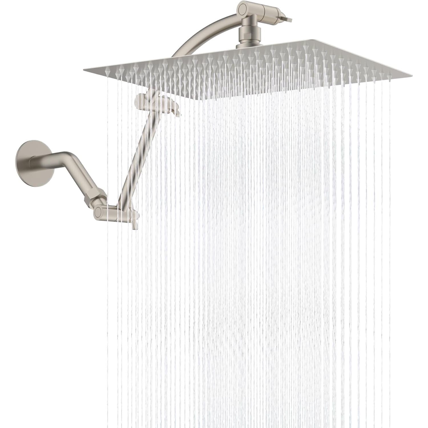 All Metal cUPC Certified Rain Shower Head, 12'' High Pressure Rainfall ...