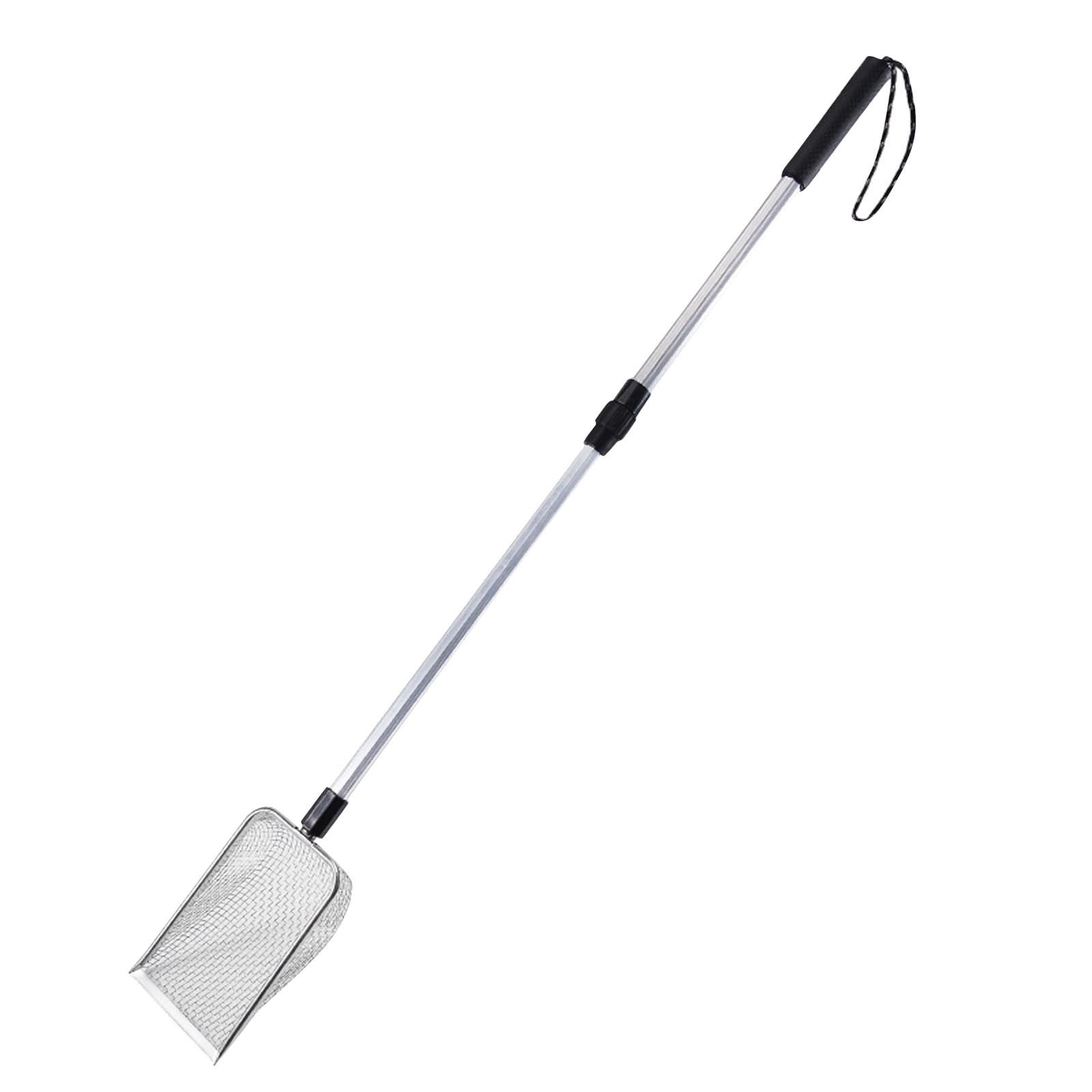 Metal cat poop spoon with deep shovel and long handle, detachable ...