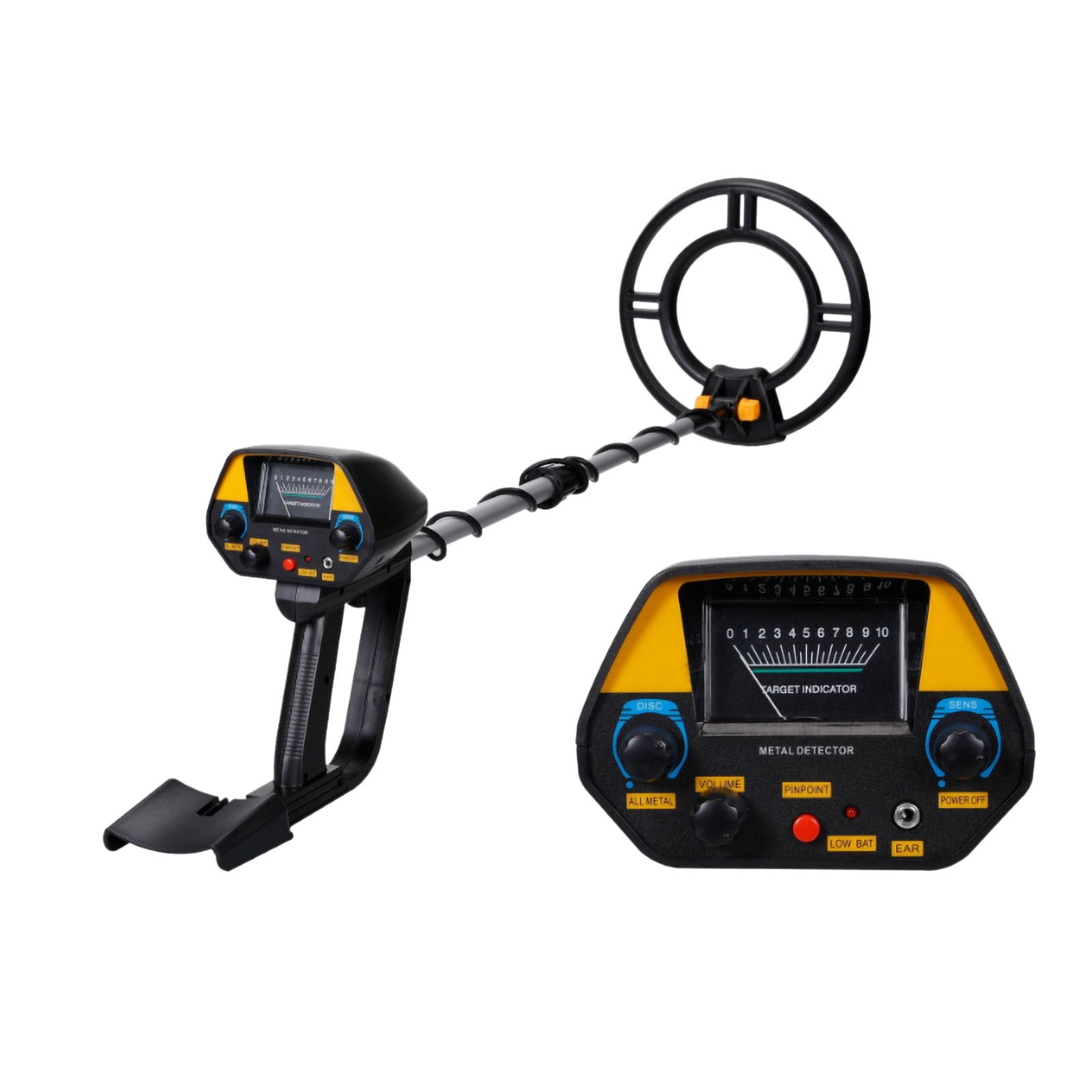 Metal for Adults Waterproof - Professional Higher Accuracy Gold with LCD Display, 5 Mode ...