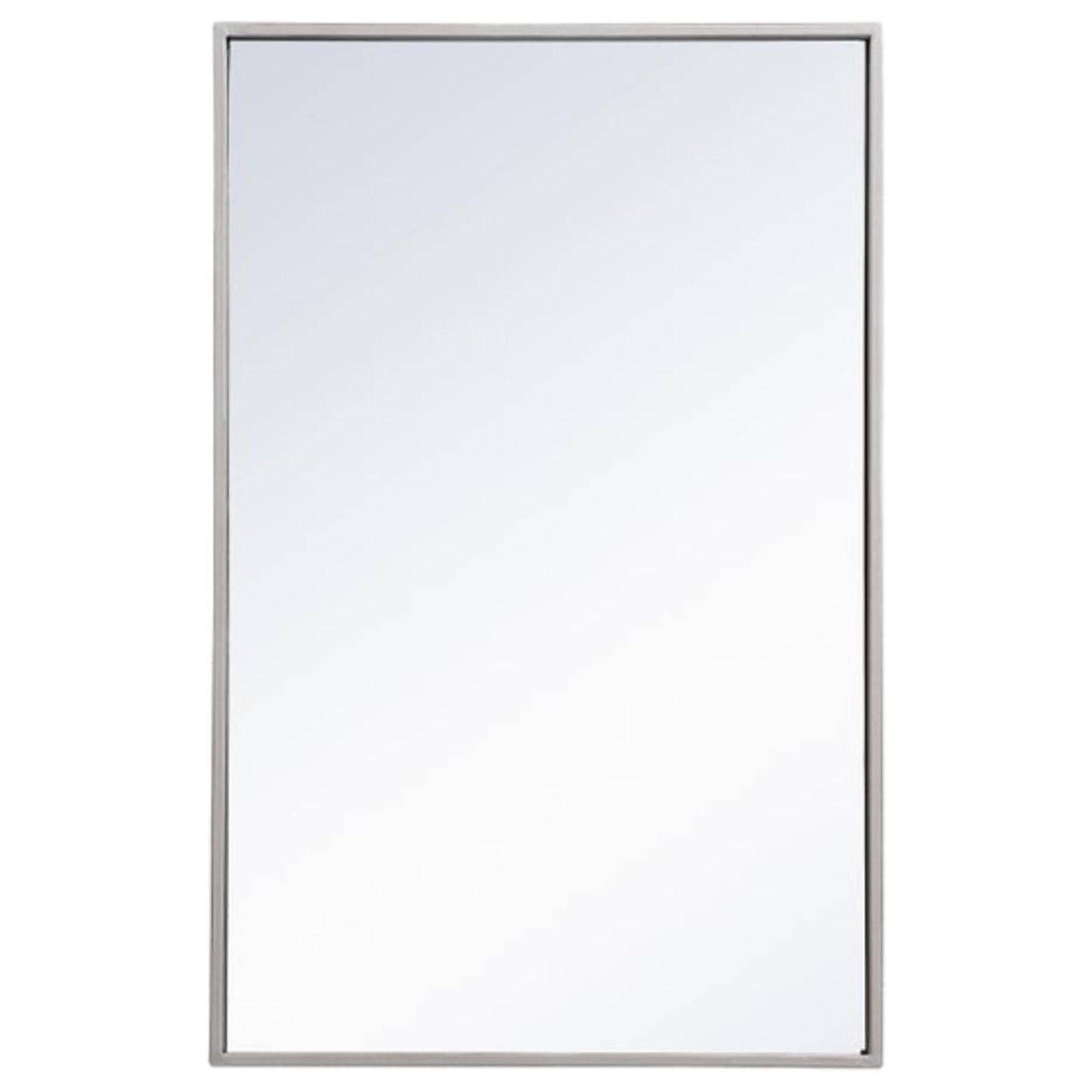 Metal frame rectangle mirror 18x28 inch in silver - Walmart.com