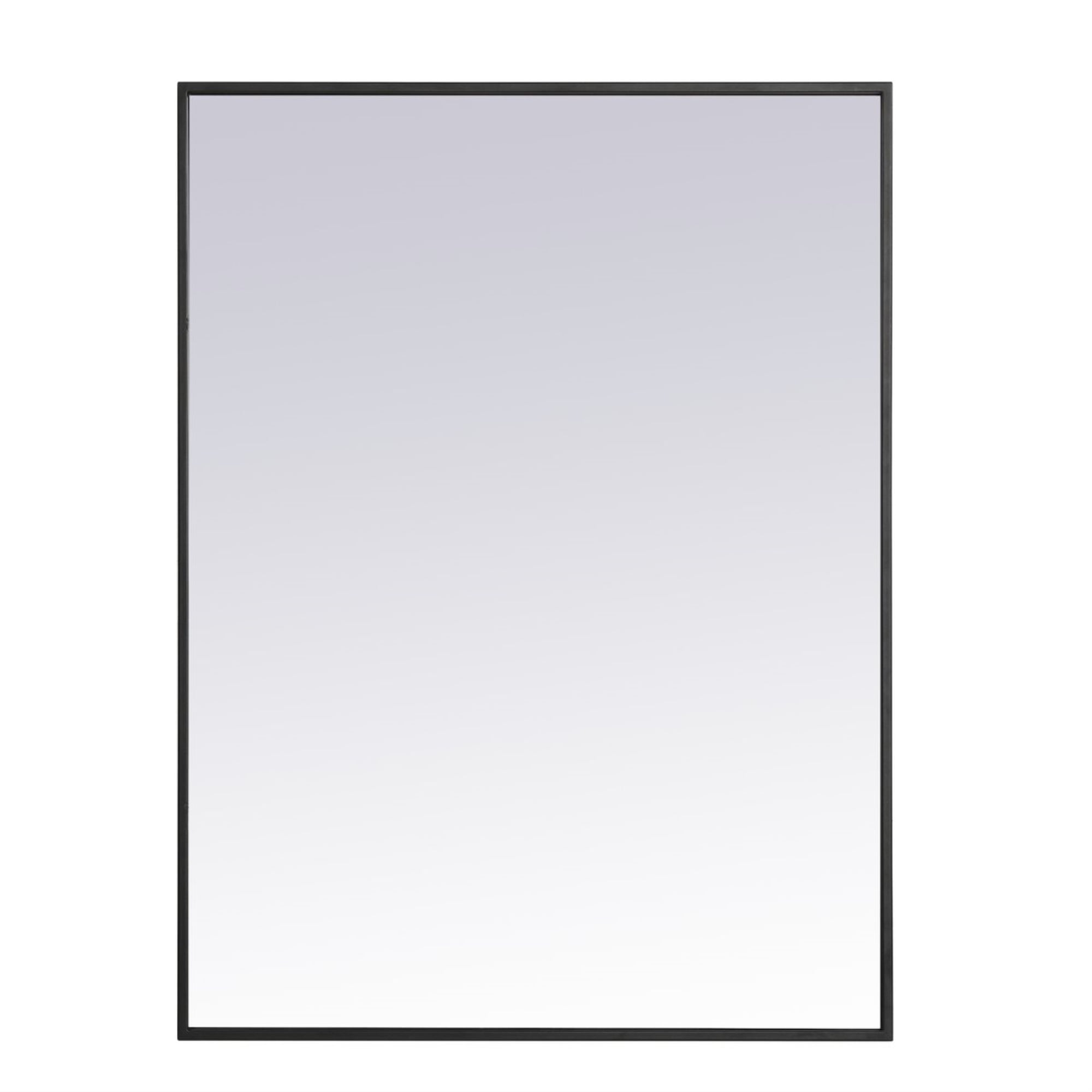 Metal frame rectangle mirror 27 inch in Black - Walmart.com