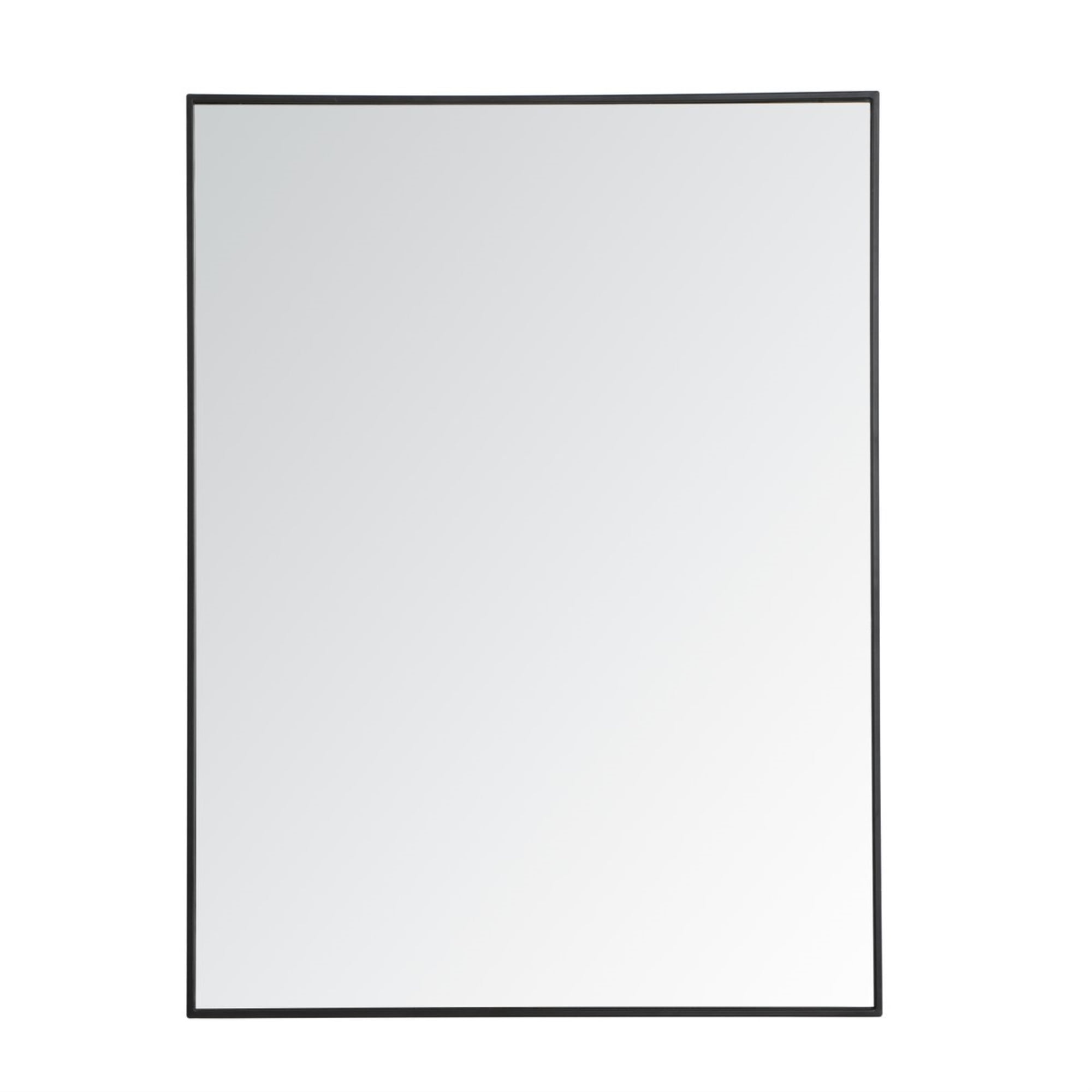 Metal frame rectangle mirror 36 inch in Black - Walmart.com