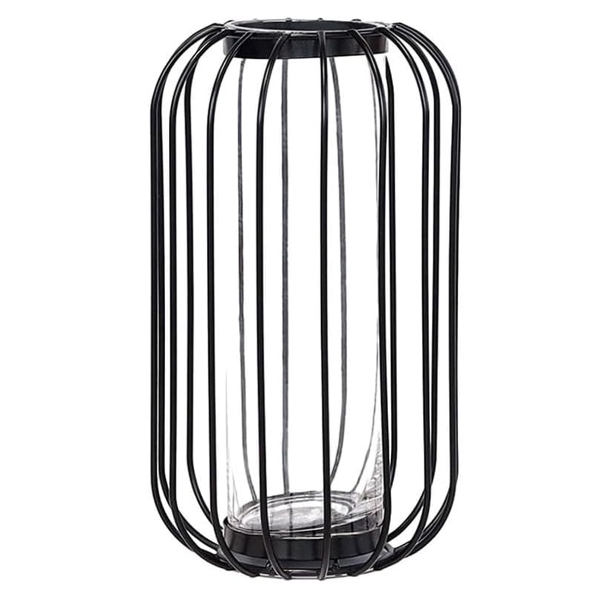 Metal frame vase tube glass planter, geometric metal bracket, office ...