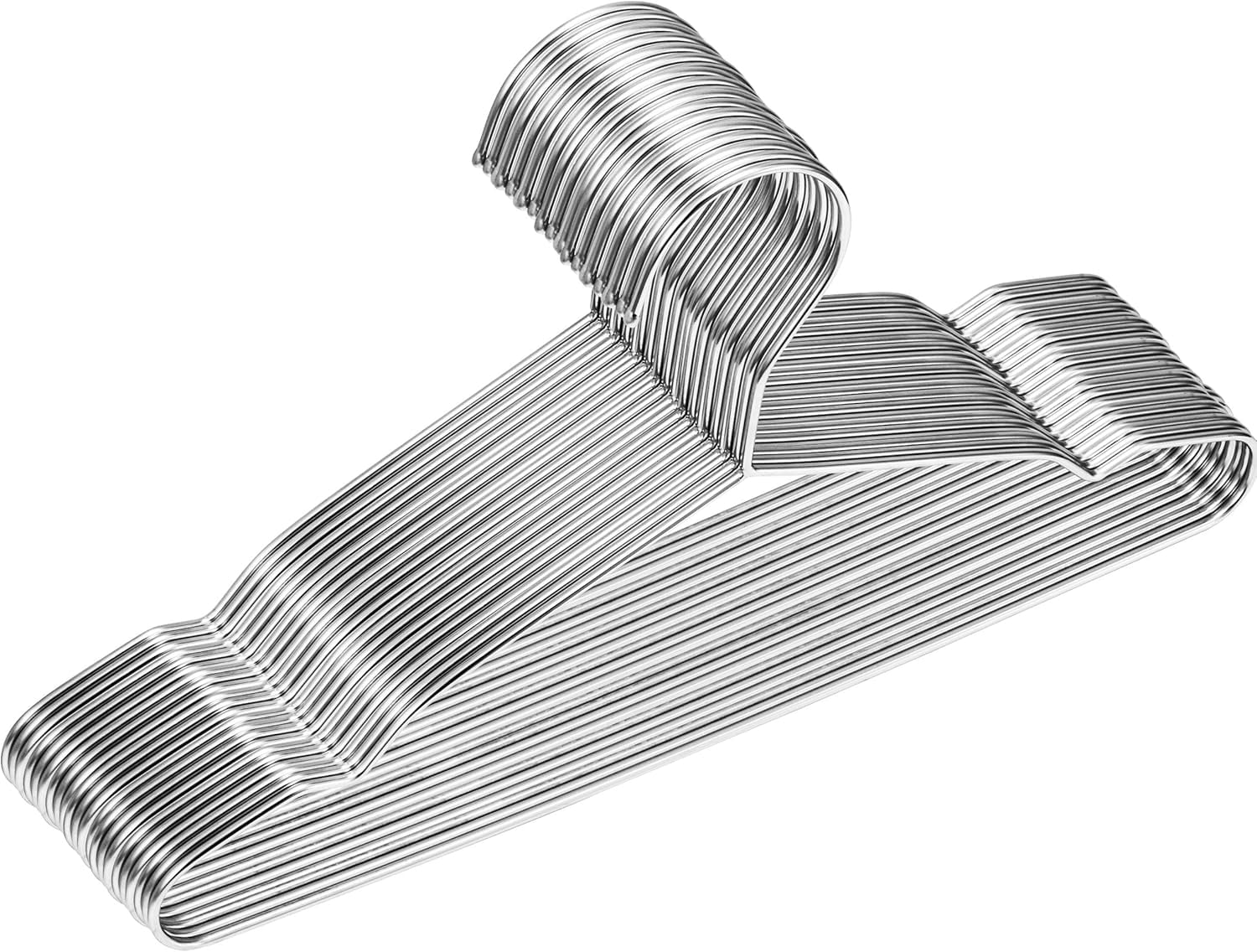 Metal hangers are sturdy, durable, stainless steel, and ultra-thin ...