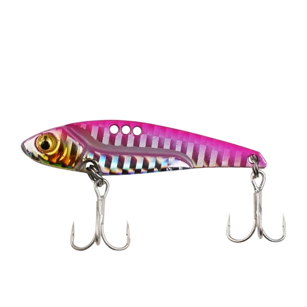 Metal laser lure, glitter, metal fake lure, blood groove hook, biomimetic lure(5-pack) - Walmart.com