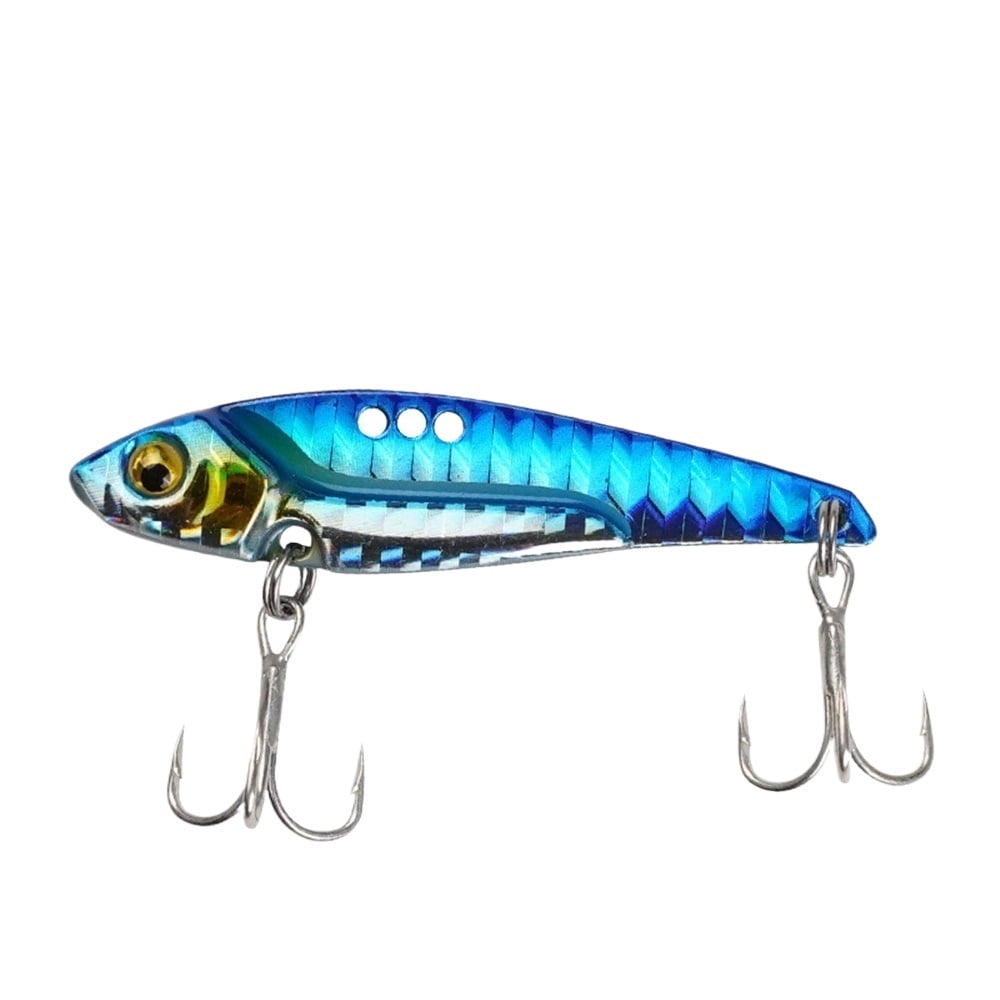Metal laser lure, glitter, metal fake lure, blood groove hook ...