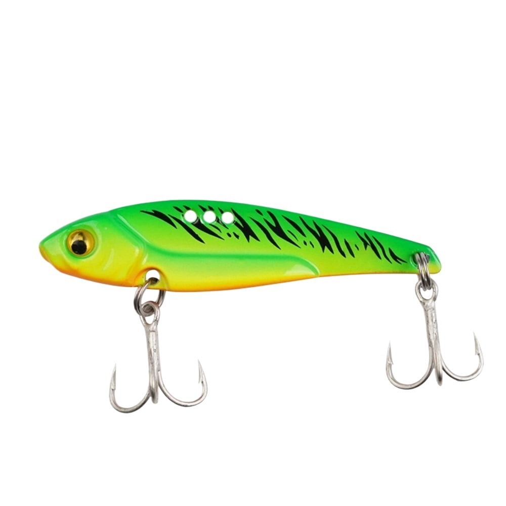 Metal laser lure, glitter, metal fake lure, blood groove hook ...