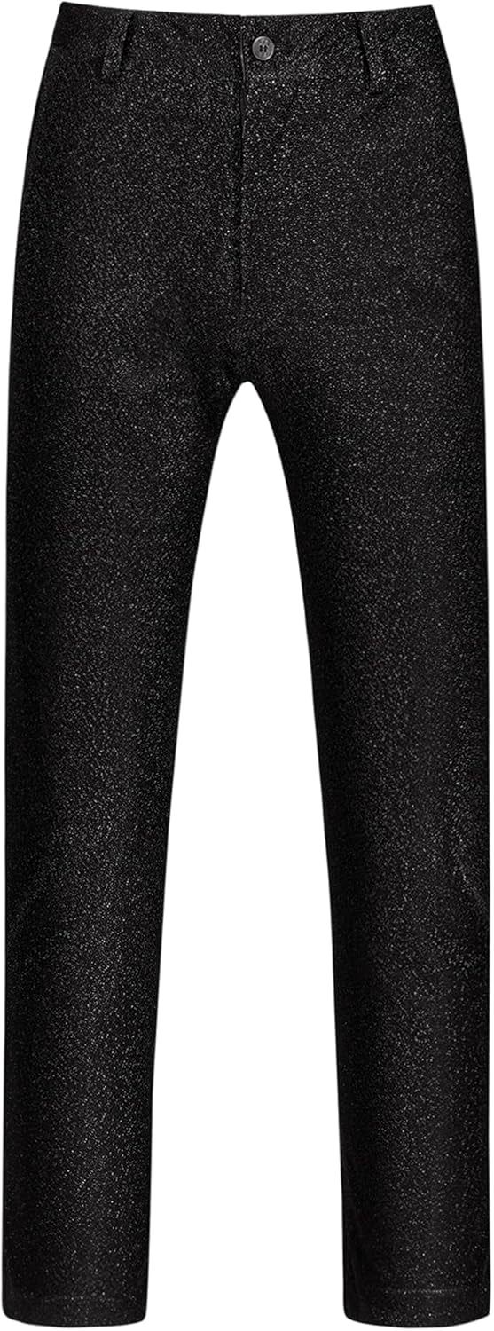 Metal pants are suitable for men's straight leg parties, nightclubs ...