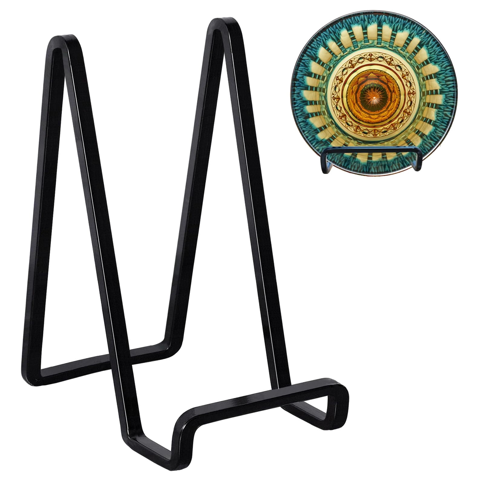 Metal plate stands for display 6 inch, heavy duty iron easel stand for ...