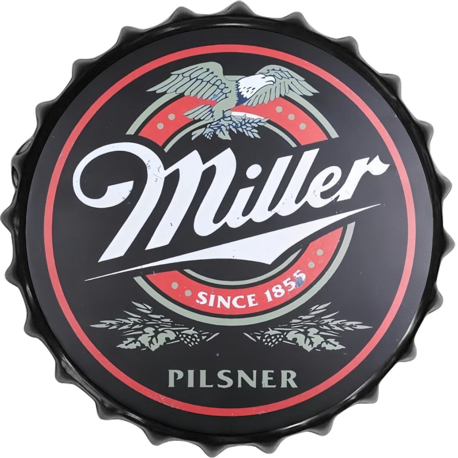 Metal signs: Metal Beer Sign Decorative Hanging Bottle Cap, for Home ...