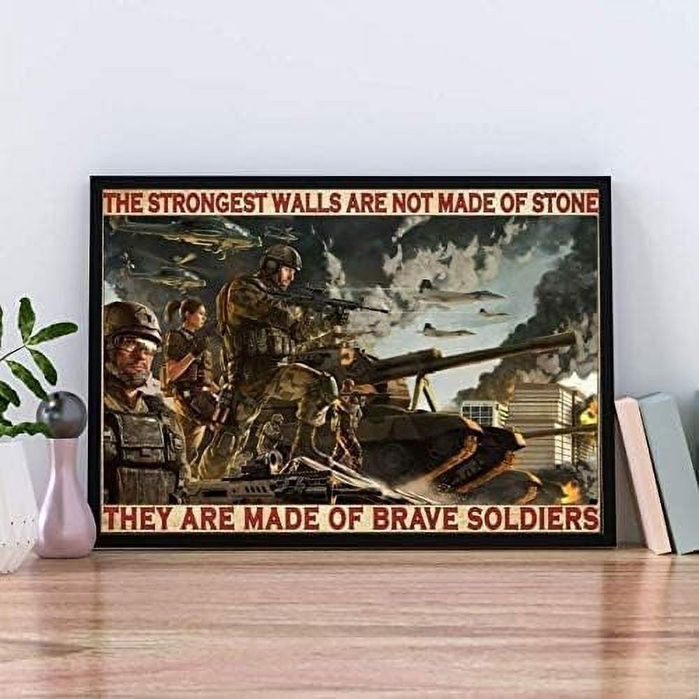 Metal tin Sign Plaque American Veteran The Strongest Retro Metal Tin ...