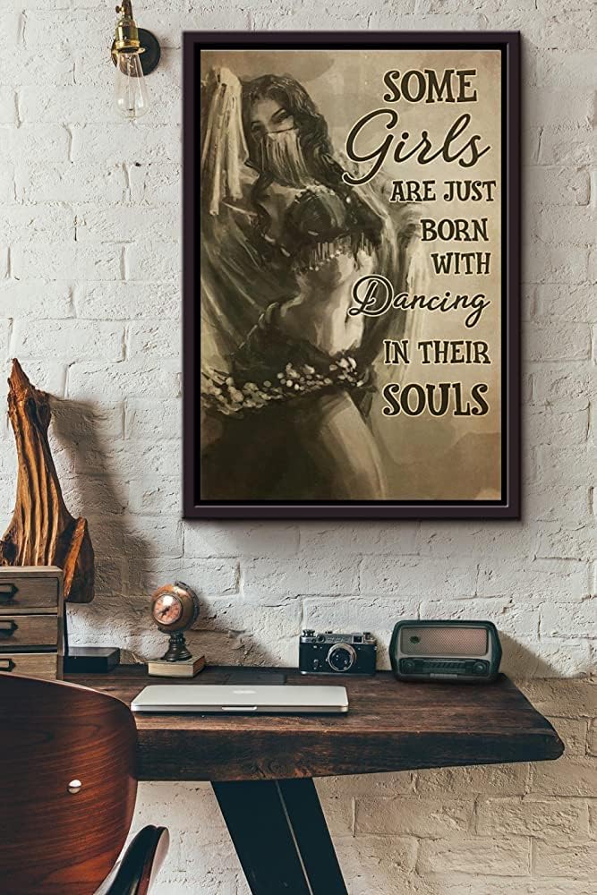 Metal tin Sign Plaque Some Girls are Just Born with Dancing Metal Tin ...