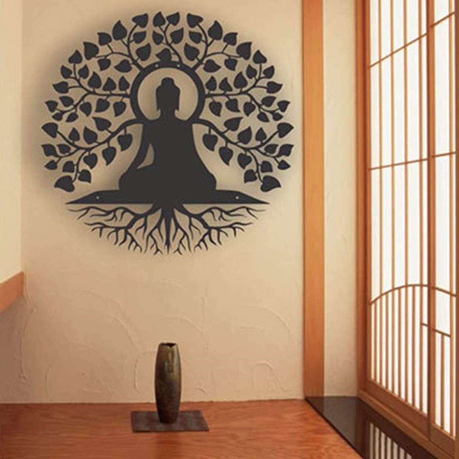 Metal wall Buddha statues hanging decoration, the wall decoration of ...