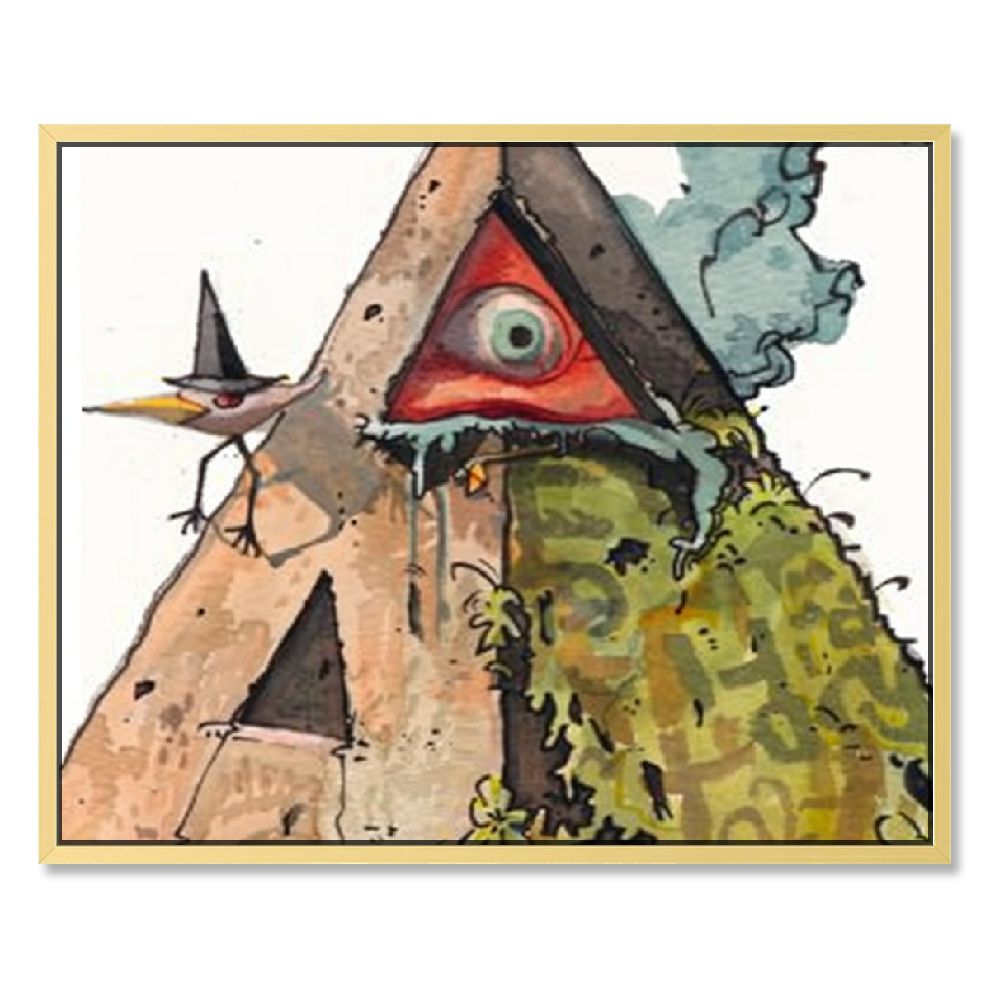 Metal wall sign Cartoons And Games Bill Cipher - Walmart.com
