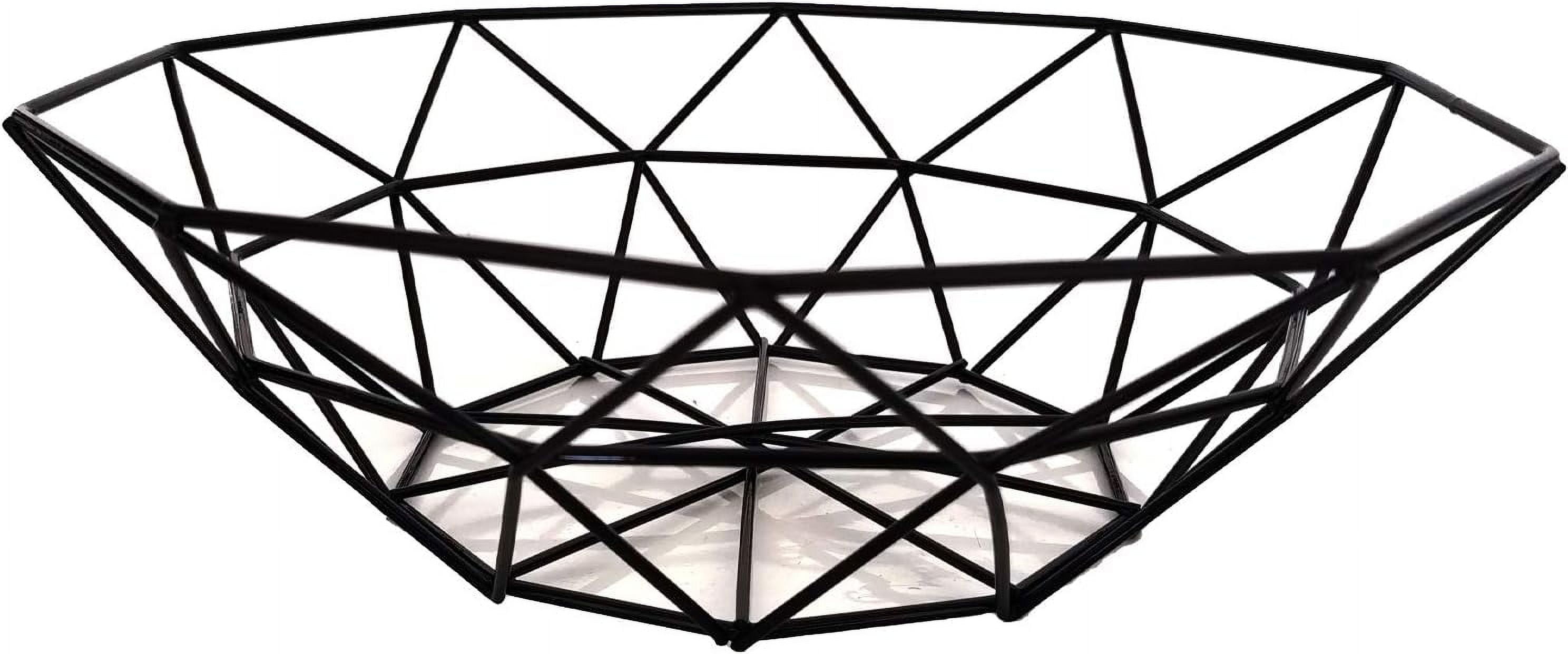 Metal wire fruit bowl, wrought iron fruit storage basket, suitable for ...