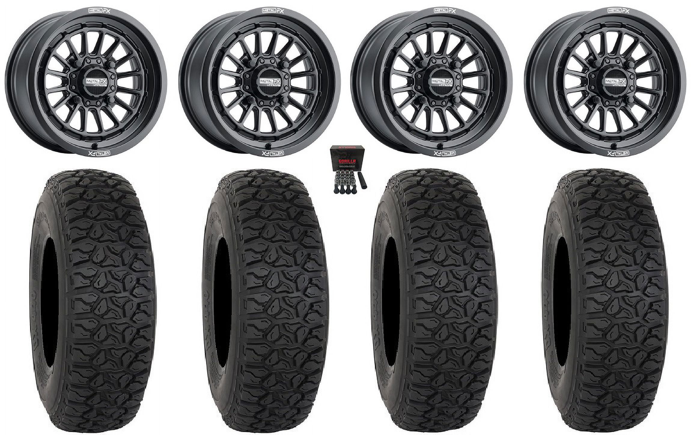 MetalFX Delta 15" Wheels Black 32" DX440 Tires Can-Am Commander ...