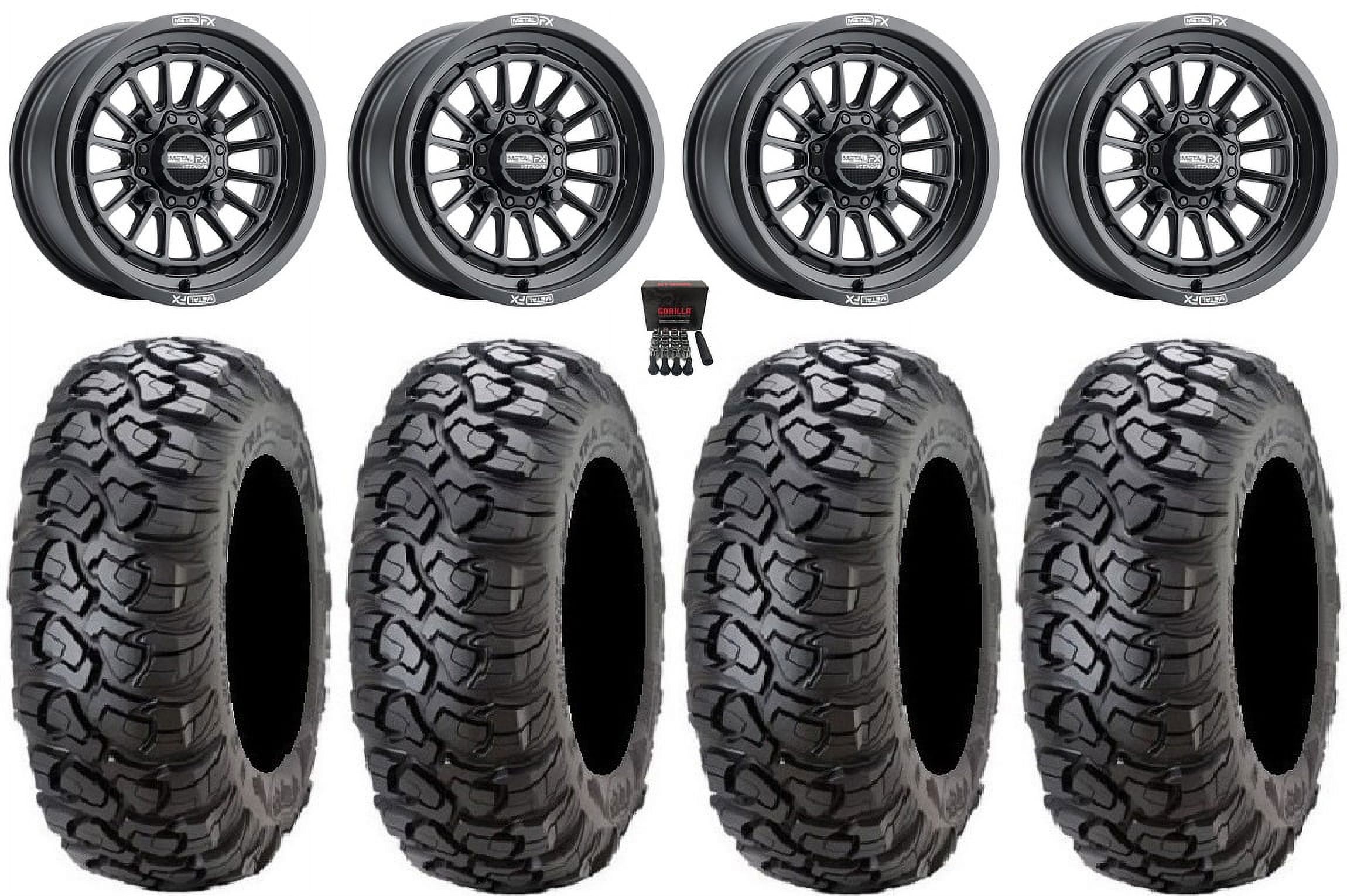 MetalFX Delta 15" Wheels Black 32" Ultracross Tires SportsmanRZRRanger ...