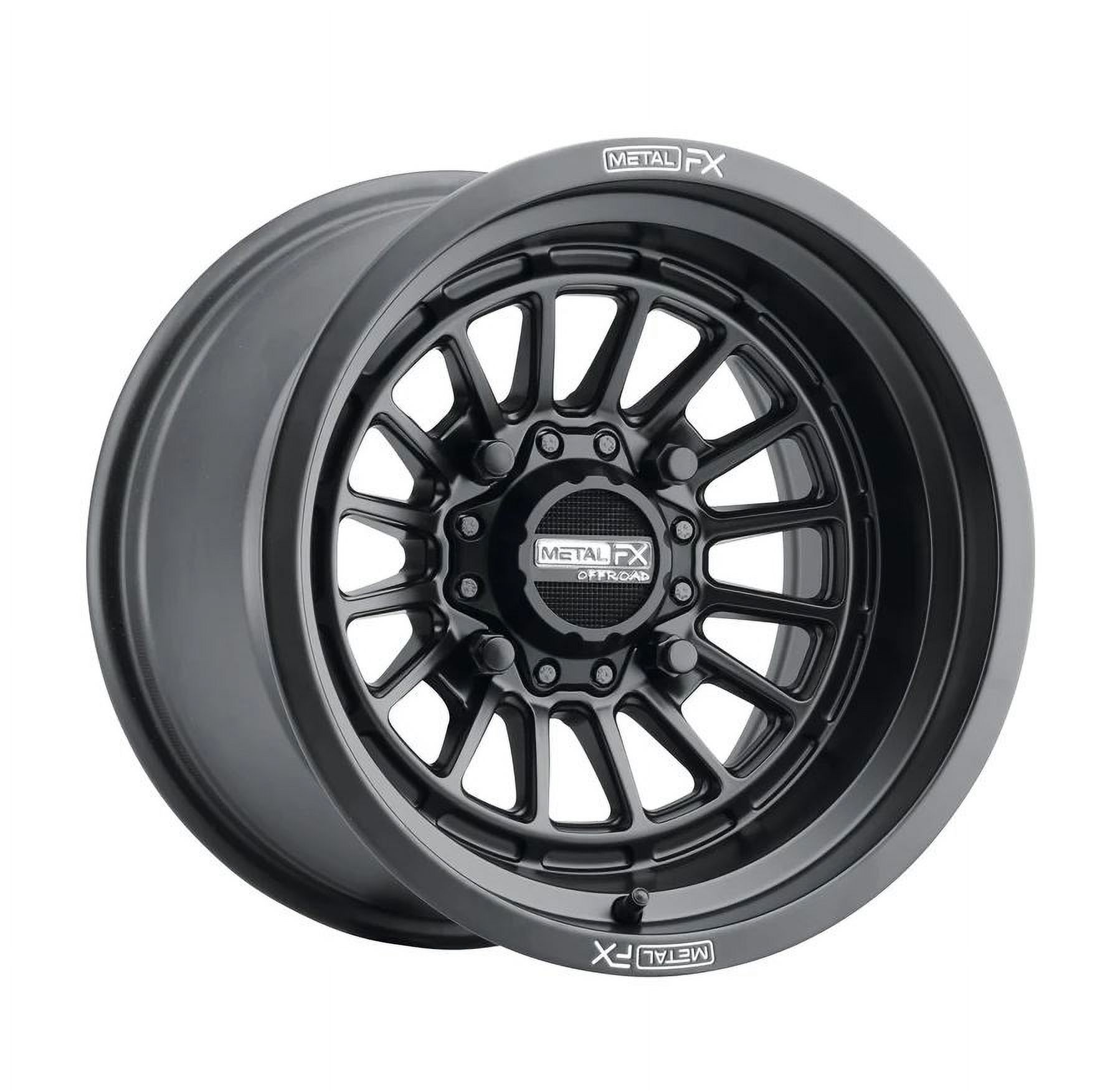 MetalFX Delta 15x10 Wide ATV/UTV Wheel - Satin Black 4/137 +0mm [78204 ...