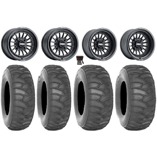MetalFX Delta 15x7/15x10 Wheels Black 32" SS360/HP Tires Can-Am ...