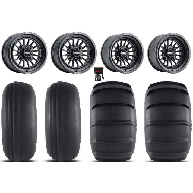 MetalFX Delta 15x7/15x10 Wheels Black 33" Sand Slinger Tires Can-Am ...