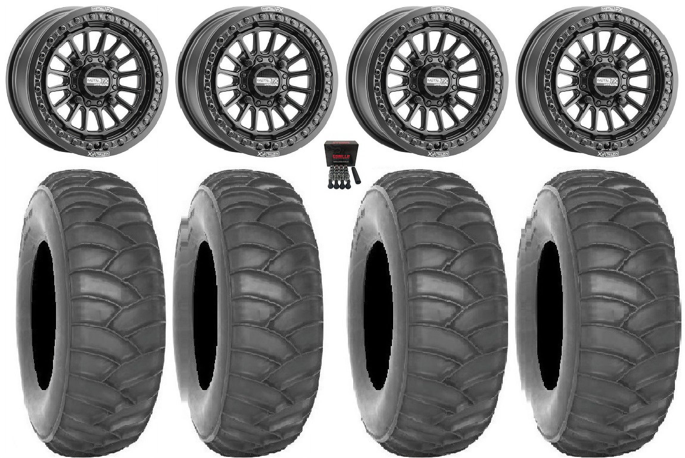 MetalFX Delta Bdlk 15x7/15x10 Wheels Bk 32" SS360/HP Tires Can-Am ...