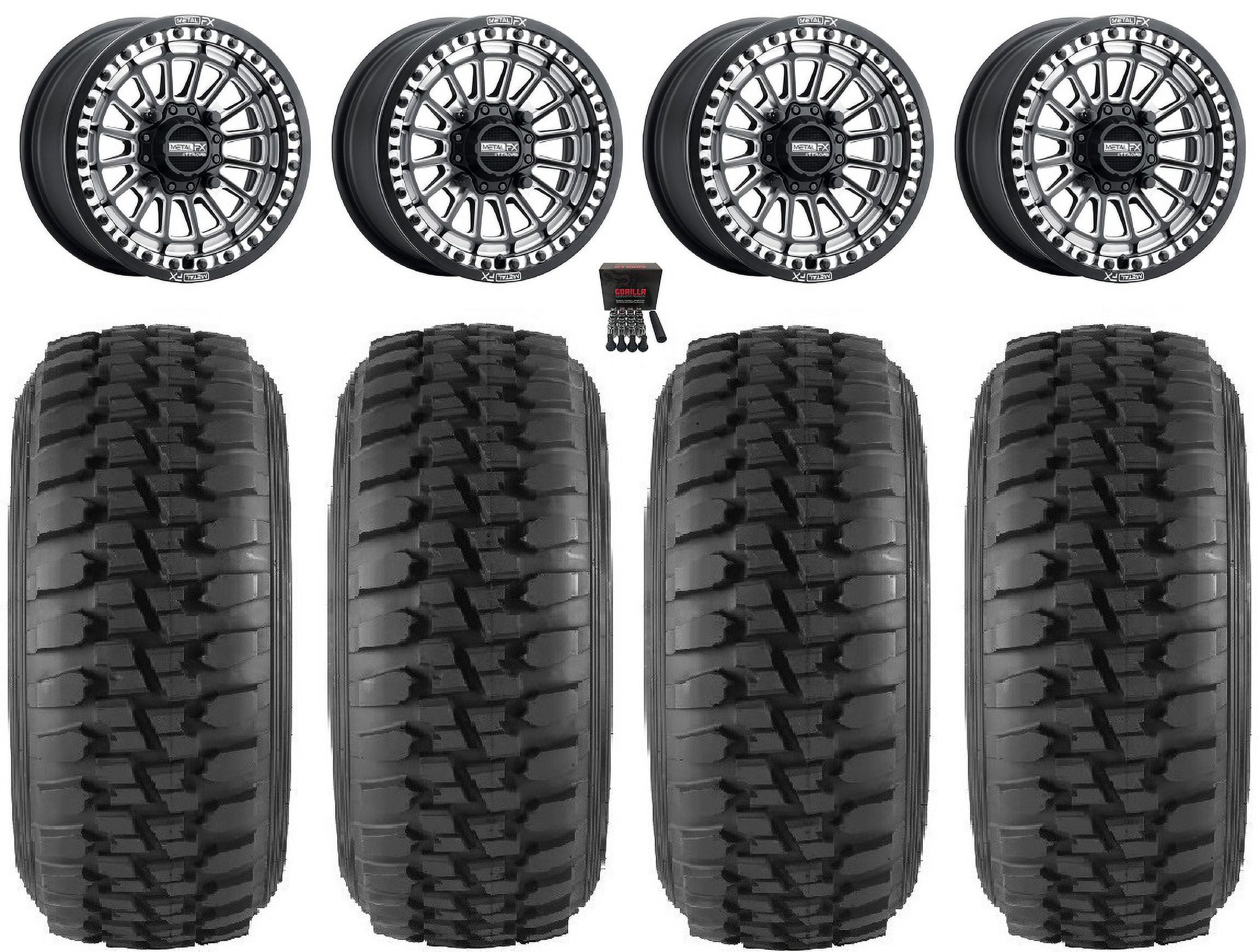 MetalFX Delta Bdlk CC 15" Wheels Bk 30" Desert Series Tires Mule Pro ...