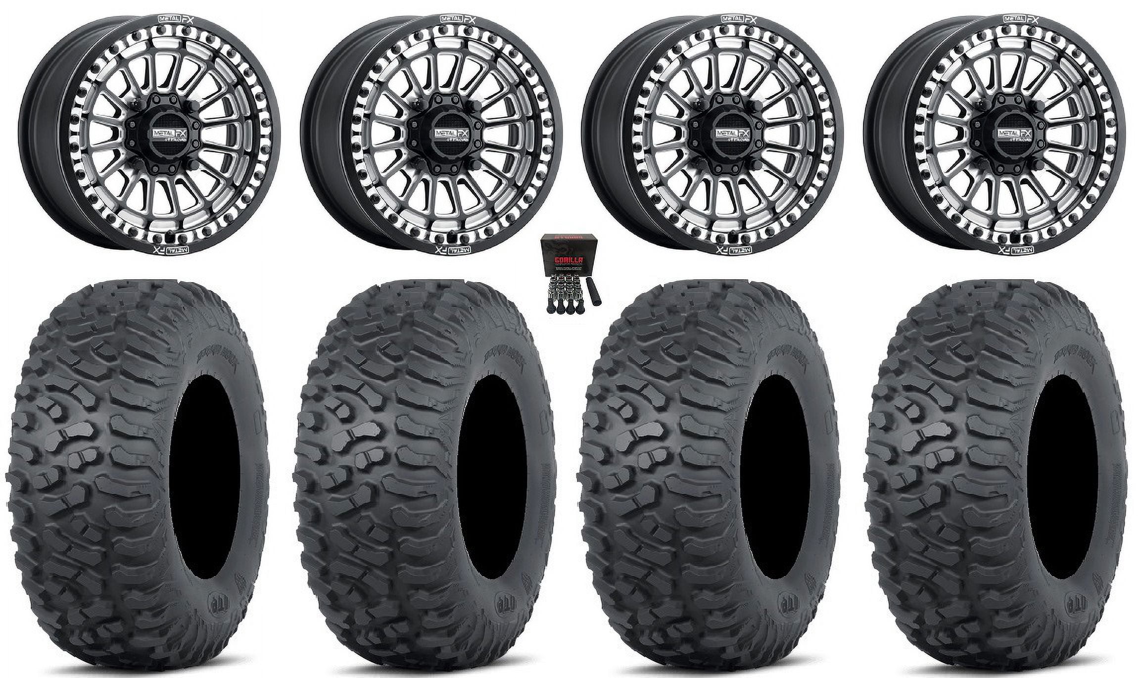 MetalFX Delta Bdlk CC 15" Wheels Bk 32" Terra Hook Tires ...