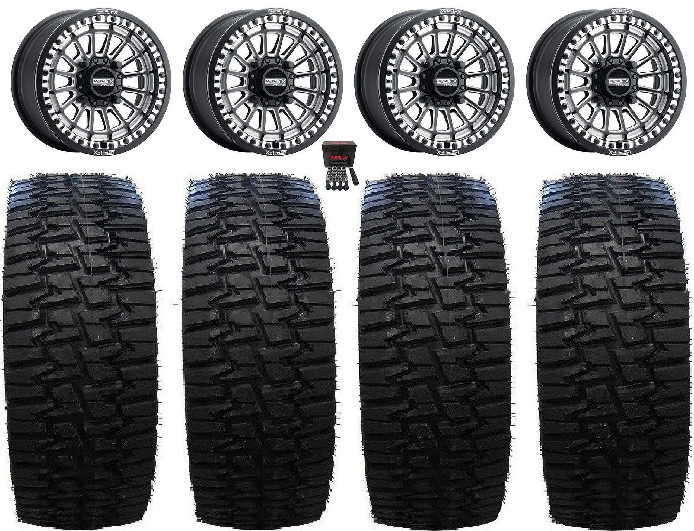 MetalFX Delta Bdlk CC 15" Wheels Bk 33" Desert Race Tires Can-Am ...