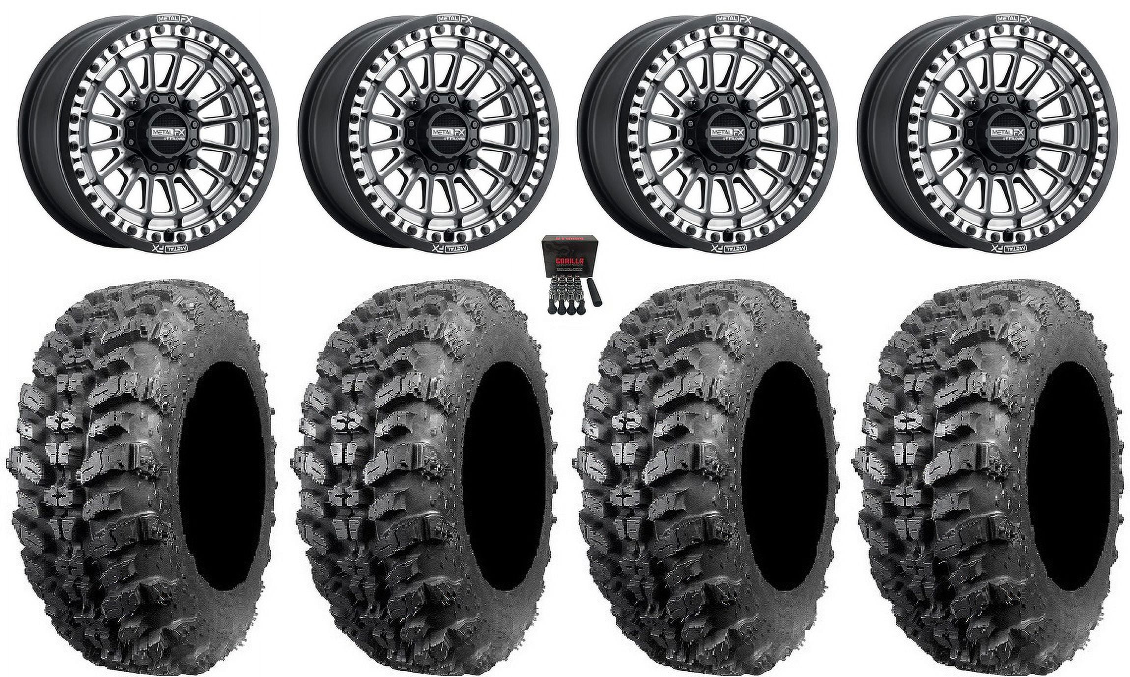 MetalFX Delta Bdlk CC 15" Wheels Bk 35" Sniper 920 Tires ...