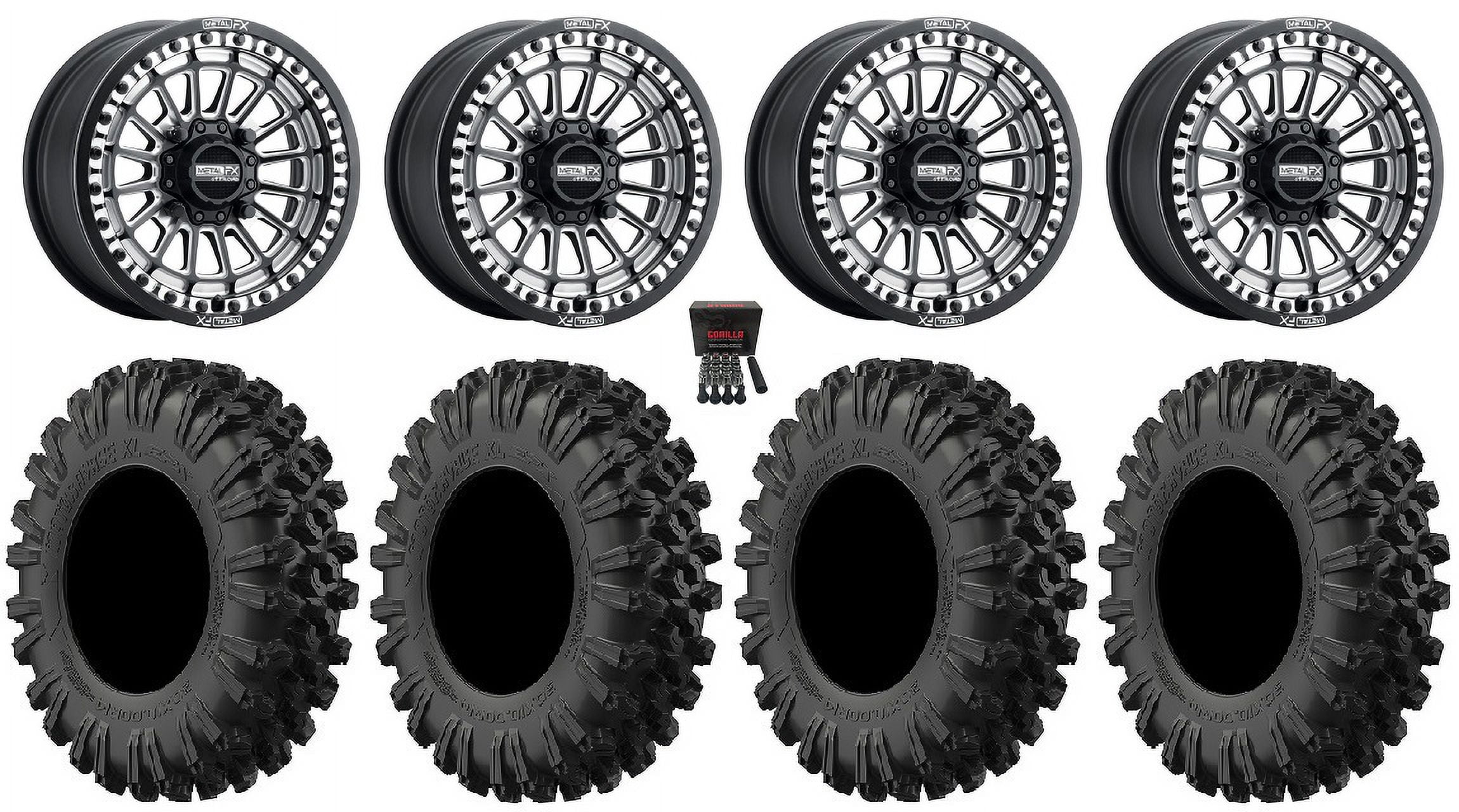 MetalFX Delta Bdlk CC 15" Wheels Bk 37" MotoRavageXL Tires ...
