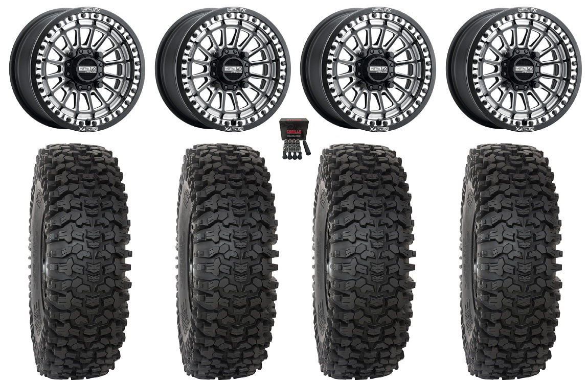 MetalFX Delta Bdlk CC 15" Wheels Bk 37" RC500 Tires Can-Am Commander ...