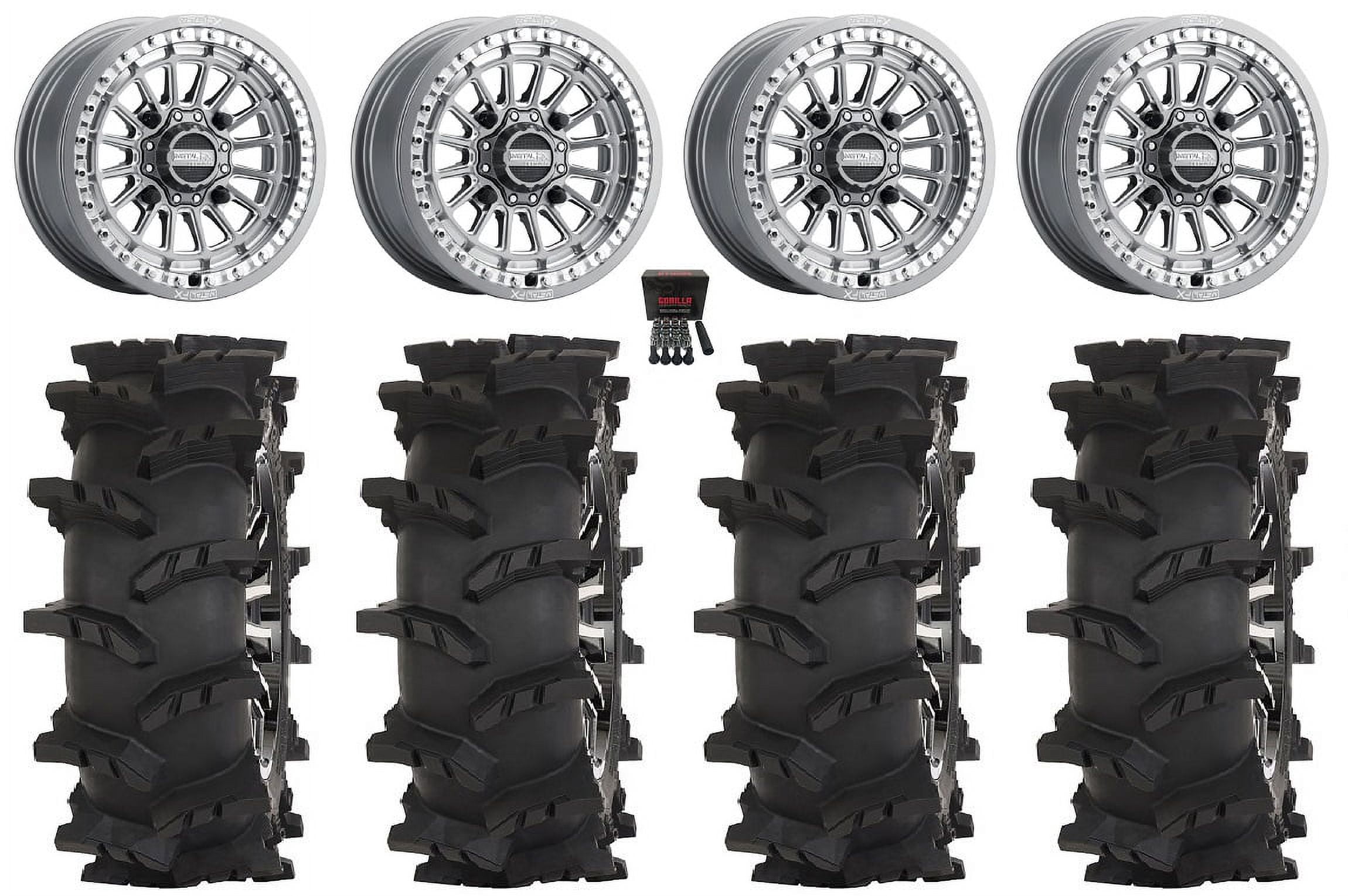 MetalFX Delta Bdlk CC 15" Wheels Gm 32" Outlaw Max Tires Can-Am ...