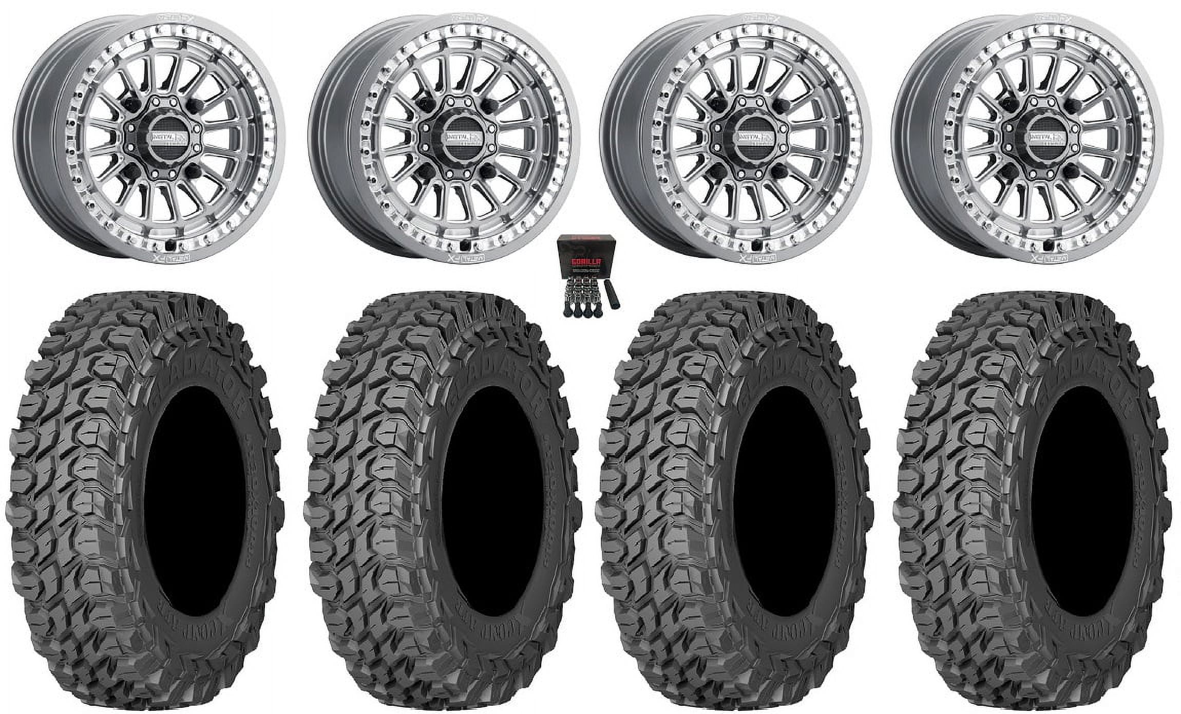 MetalFX Delta Bdlk CC 15" Wheels Gm 32" X Comp ATR Tires Polaris RZR XP ...