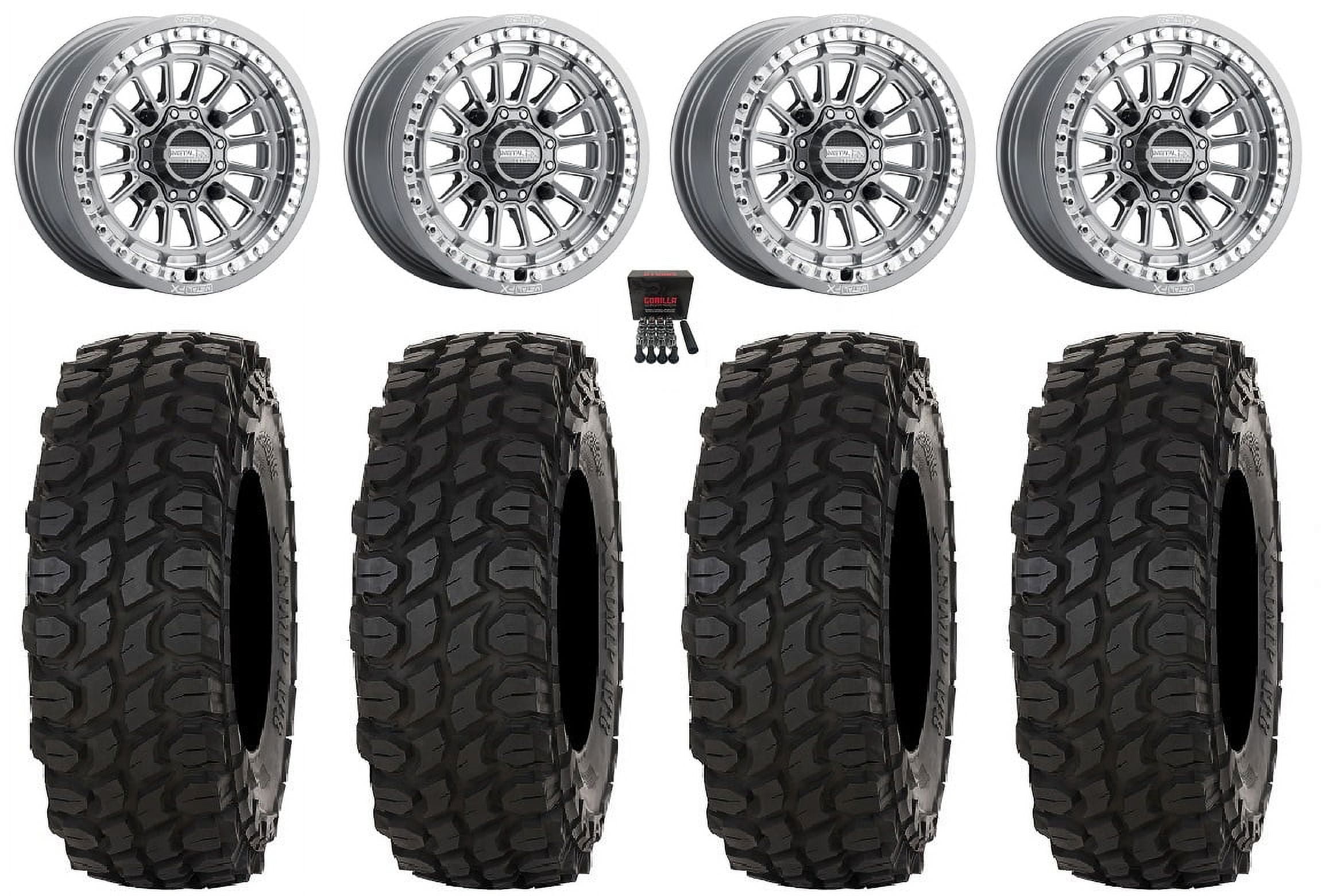 MetalFX Delta Bdlk CC 15" Wheels Gm 32" XComp ATR Tires Can-Am Maverick ...