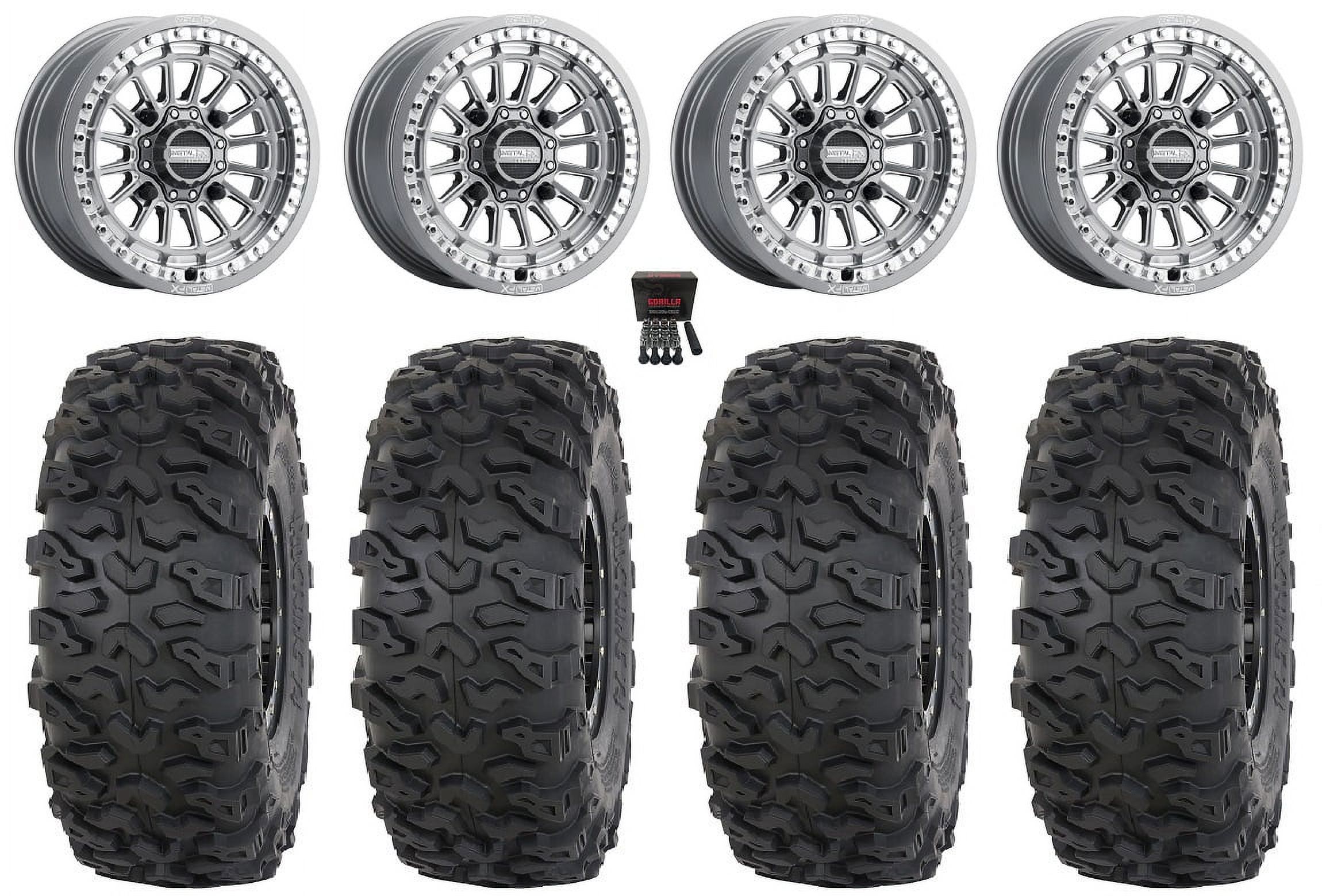 MetalFX Delta Bdlk CC 15" Wheels Gm 33" Roctane T4 Tires Can-Am ...
