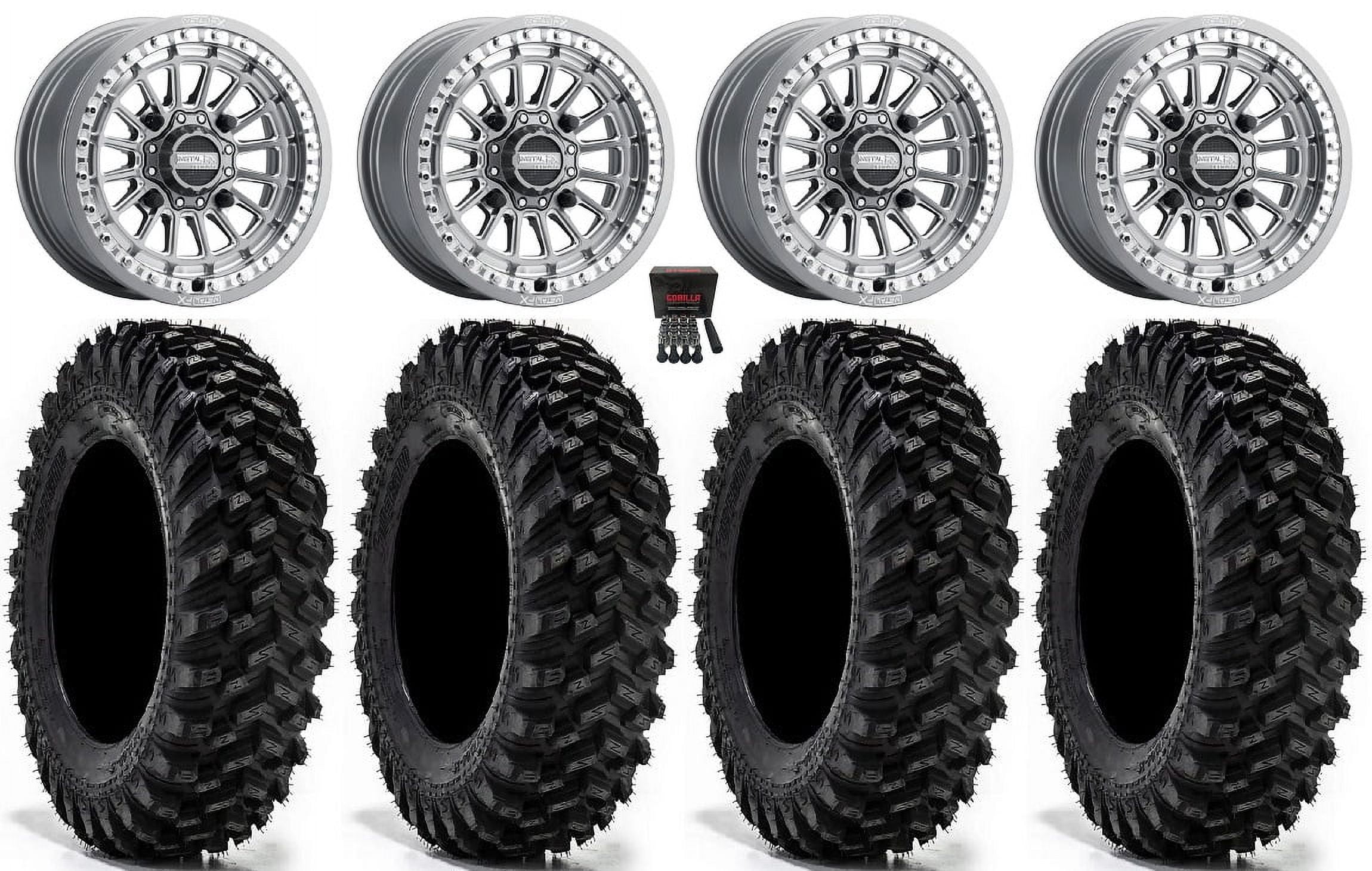 MetalFX Delta Bdlk CC 15" Wheels Gm 35" WarriorXTSticky Tires ...