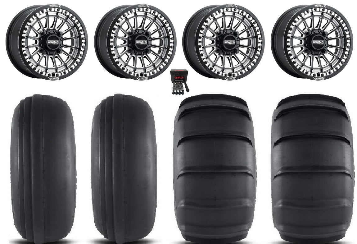 MetalFX Delta Bdlk CC 15x7/15x10 Wheels Bk 32" Sand Slinger Tires ...