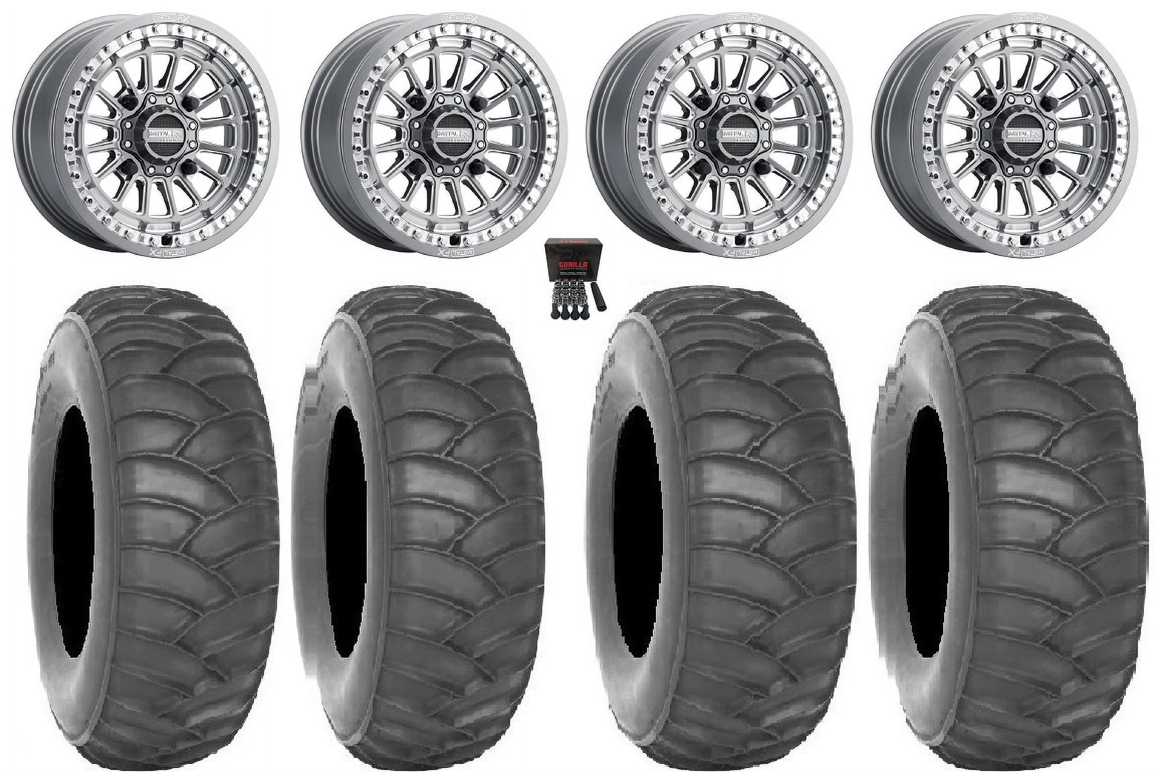 MetalFX Delta Bdlk CC 15x7/15x10 Wheels Gm 32" SS360/HP Tires Polaris ...